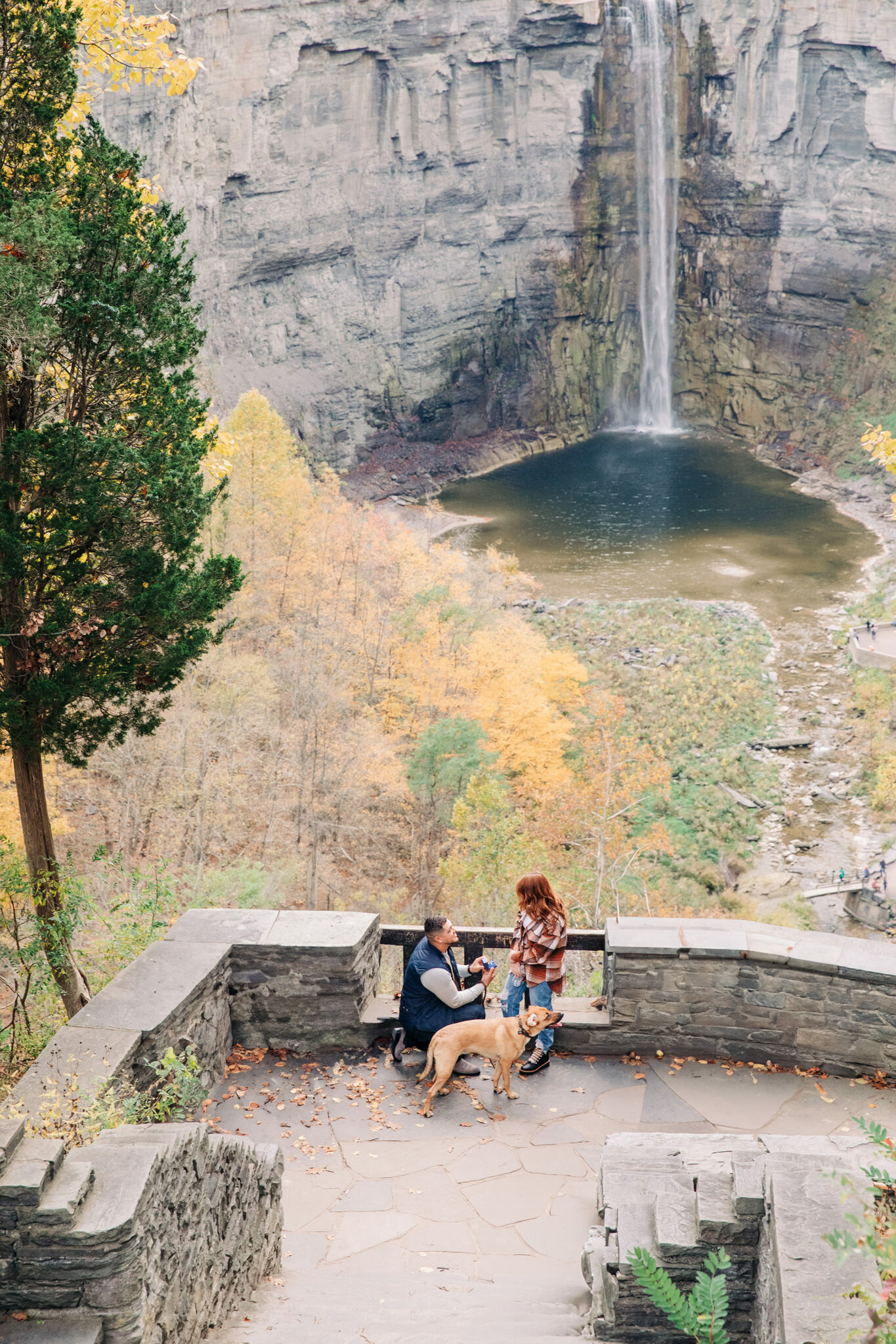 Autumn Proposal Taughannock Falls: Justin & Breanna